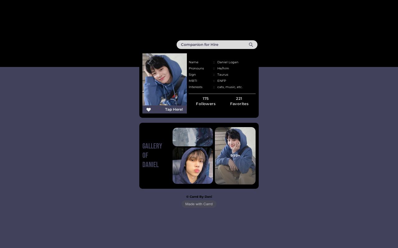 Yours Truly, Daniel.